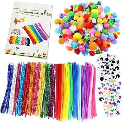 Pipe Cleaners Craft Set avec DIY Tutorial, Inclus 200Pcs Pipe Cleaners ...