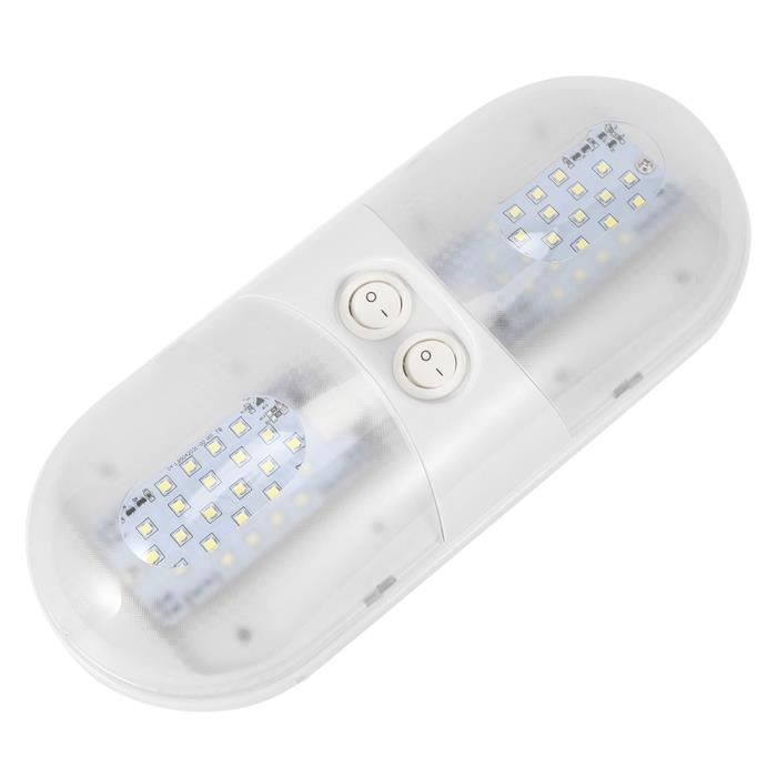 Dilwe Plafonnier LED Lumière de Toit Dôme 12V 800lm Plafonnier Ovale ...