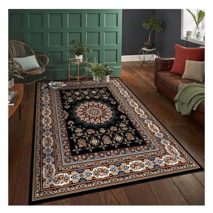 120*160cm Tapis à motif Vintage Motifs Tapis en Détresse Salon Chambre ...