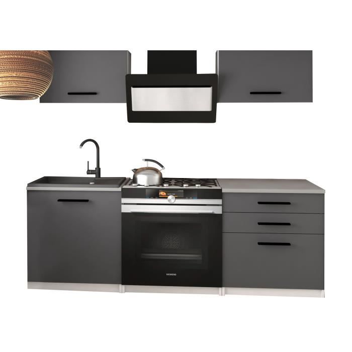 HIDEKA - Cuisine complète L120 cm - Cuisine droite 4 pcs - Plan de ...