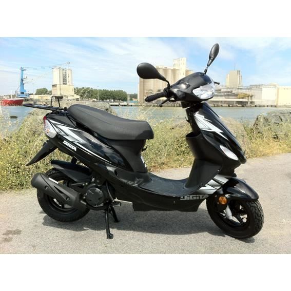 LONGJIA Scooter 50cc Digita 2 Temps Noir - Cdiscount Auto