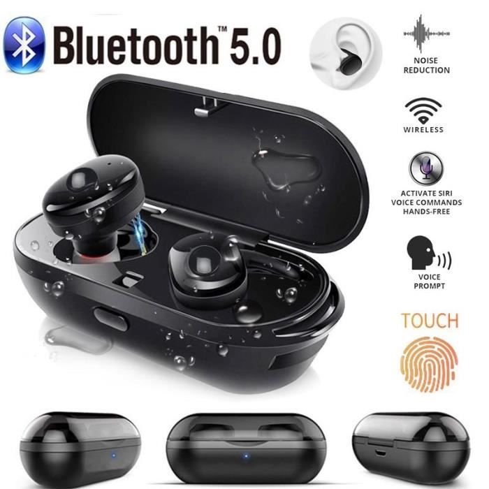 Ecouteur TWS sans fil Bluetooth Casque sport intra-auriculaires mini ...