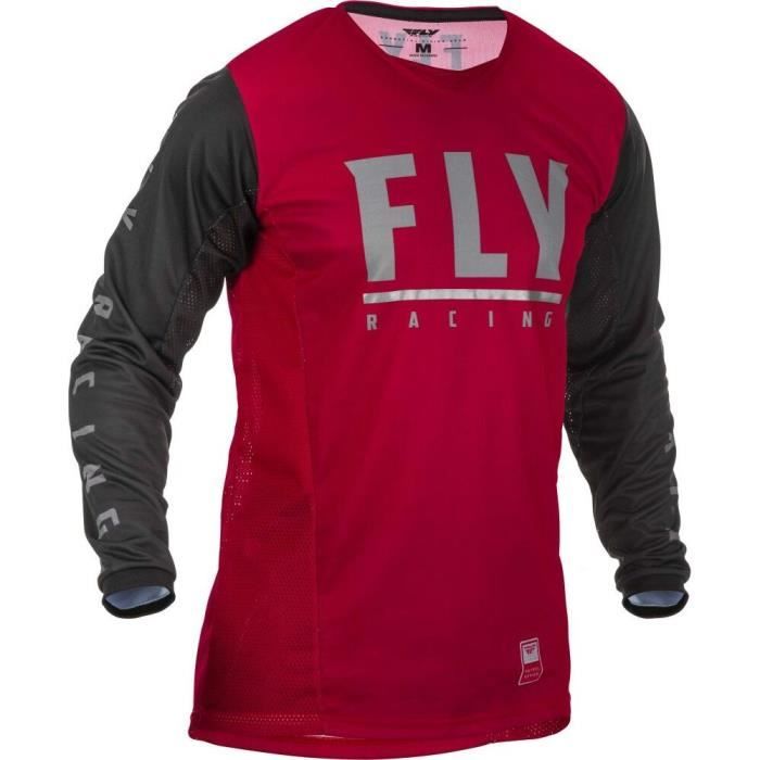 Maillot Fly Racing Patrol 2021 - bordeaux/noir - 2XL - Cdiscount Auto