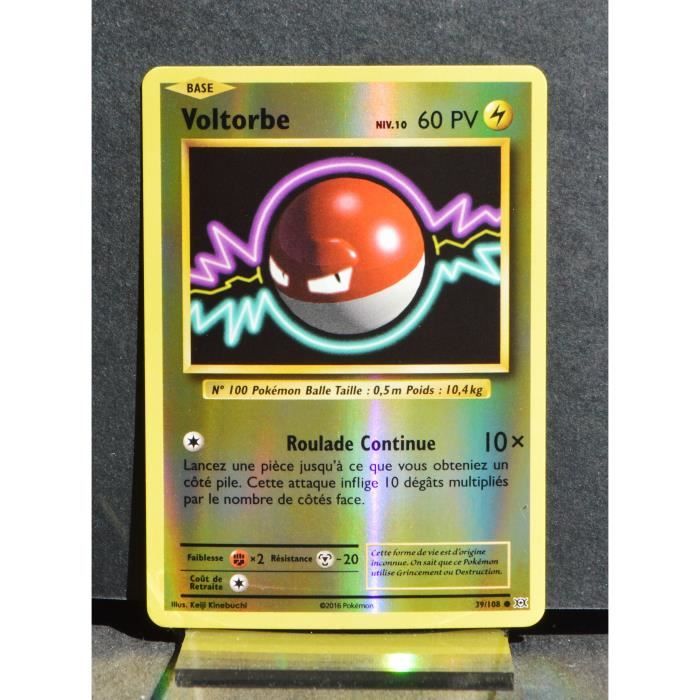 Carte Pokémon 39-108 Voltorbe Niv.10 60 PV - REVERSE XY - Évolutions ...