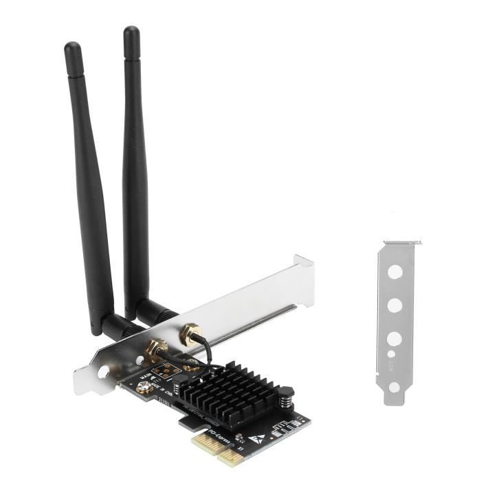 Pwshymi carte WiFi PCIE sans fil Carte réseau SU‑wie7265A 2.4G 5G ...