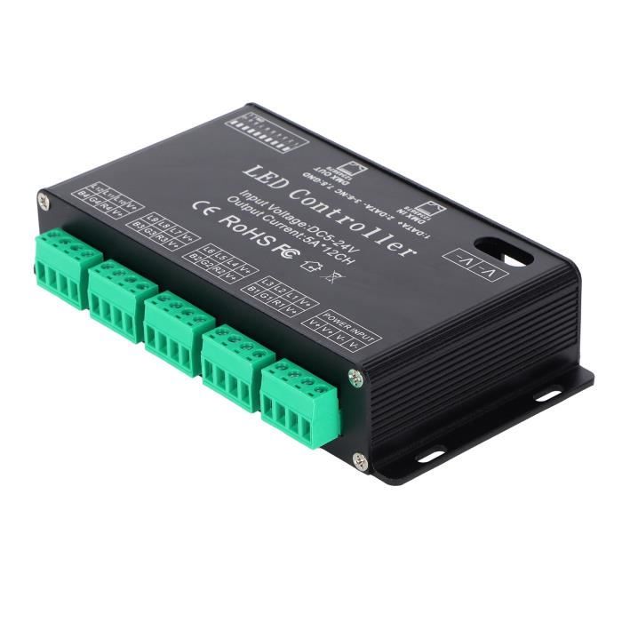 Décodeur LED - QIILU - Contrôleur DMX - Signal PWM - Utilisation ...