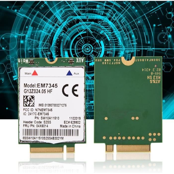 Em7345 04X6014 4G, Module Pour Thinkpad X250 X1C Em7455 Dell Dw5811E ...