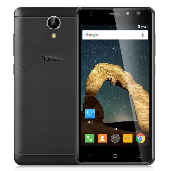 TIMMY M50 IPS Tactile 4G LTE Smartphone Noir 2GB RAM+16GB ROM Android 6 ...