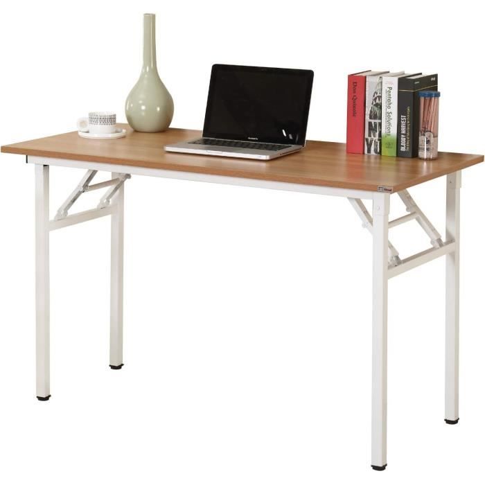 Bureau Pliant, 100X60 Cm Bureau Informatique Table D'Ordinateur Pliable ...
