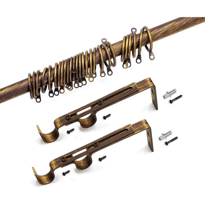 Support Réglable Pour Tringles À Rideau Doubles , Lot De 2 , Support De ...