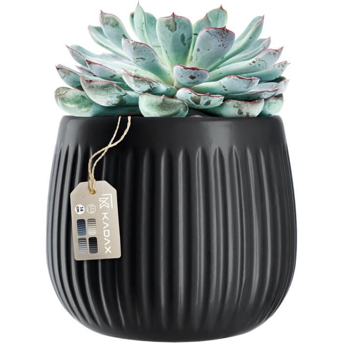 Pot À Fleurs, En Céramique Avec Gaufrage Décoratif, Pot À Plantes, En 4 ...