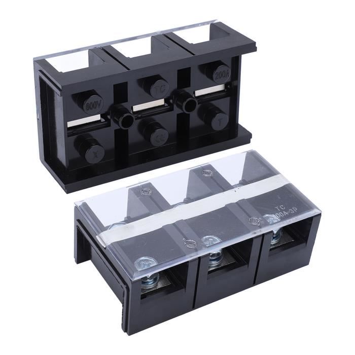 FHE 200A 3P bornier double rangée isolation mutuelle bande de bornier à ...