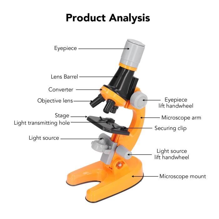 Kit de microscope pour enfants Microscope pour enfants, cadeau d ...