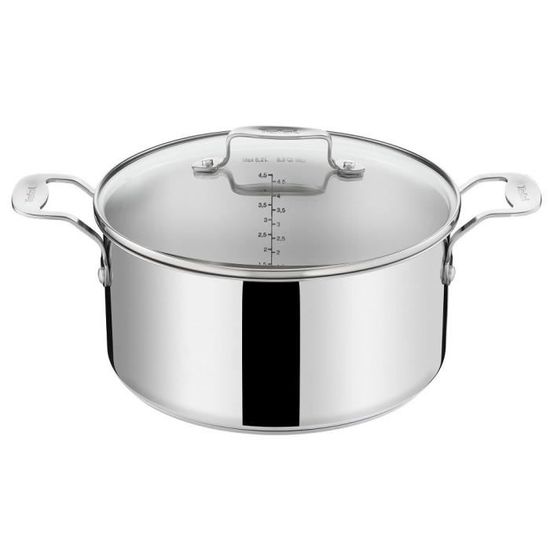 Tefal H8614614 Pro INOX, Faitout INOX, 24 cm Tous Feux Dont Induction - Cdiscount Maison