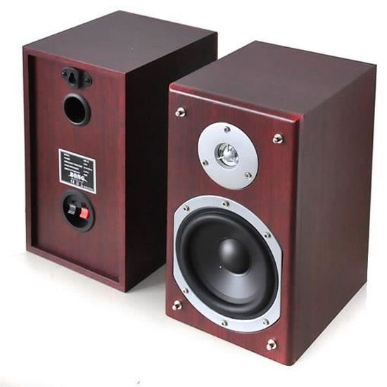 Ensemble Home Cinéma Hifi Sono Beng 5 Enceintes Colonne finition Acajou ...