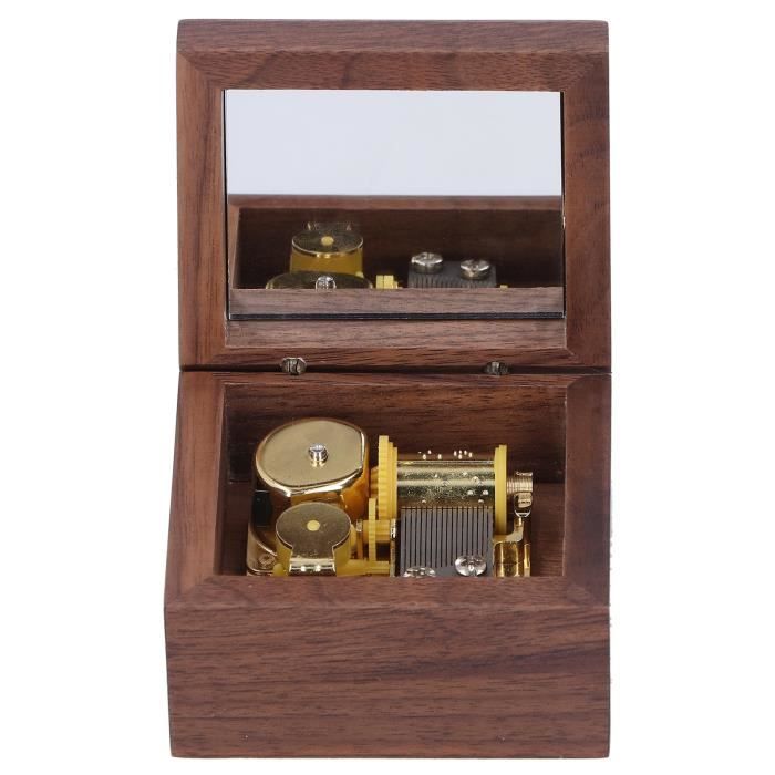Boîte à Musique Mécanique en Bois de Noyer GAROSA - Cadeau pour ...