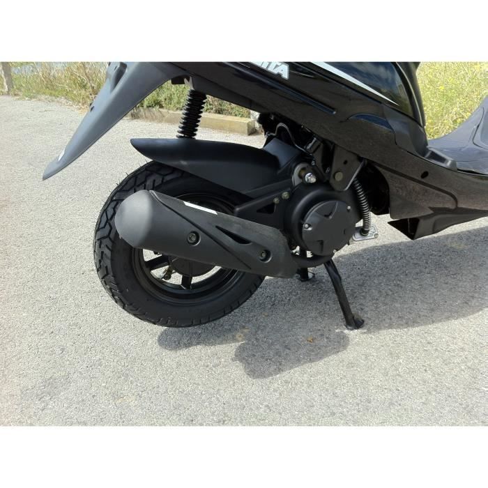 LONGJIA Scooter 50cc Digita 2 Temps Noir - Cdiscount Auto