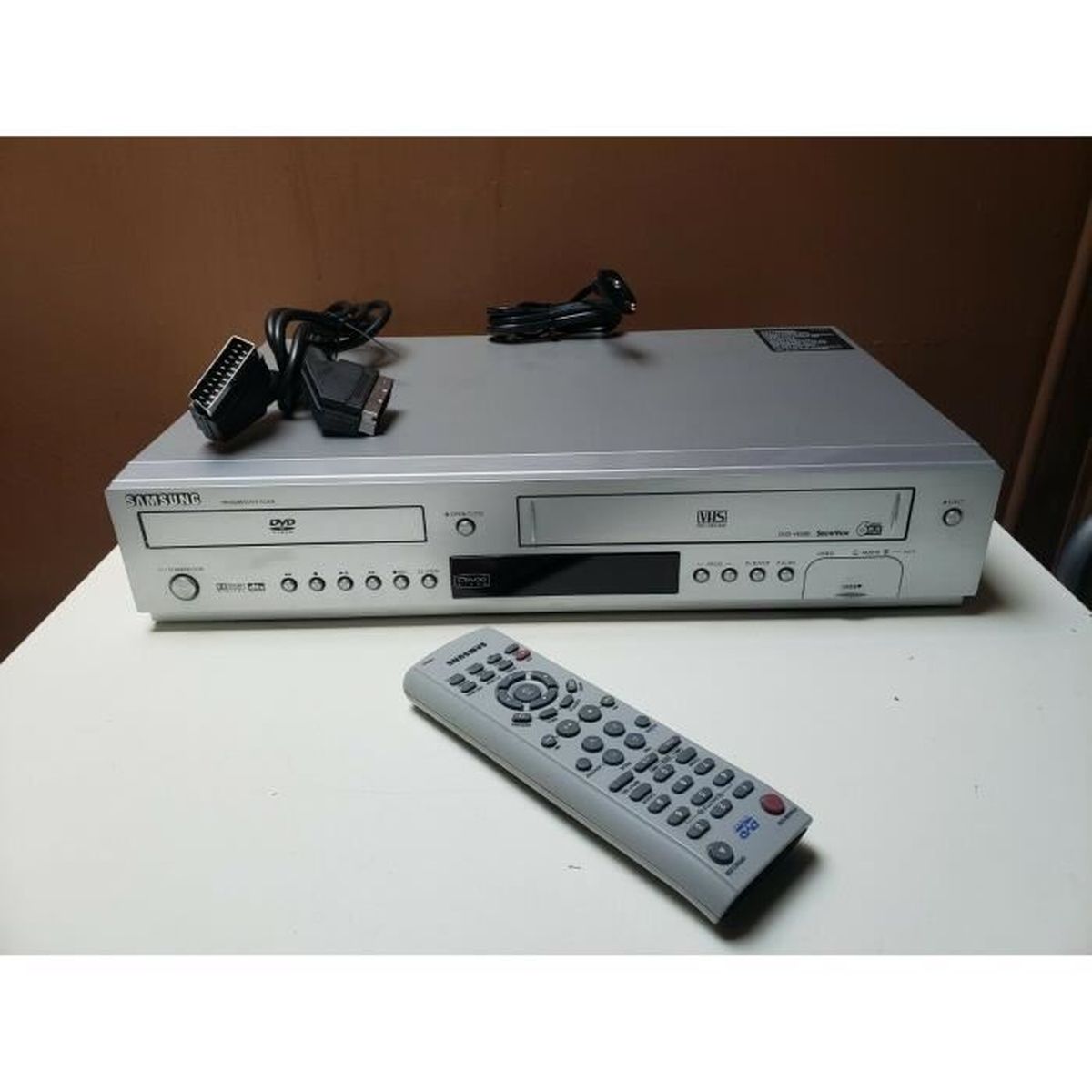 COMBI COMBINE SAMSUNG DVD-V6500 LECTEUR DVD MAGNETOSCOPE ENREGISTREUR ...