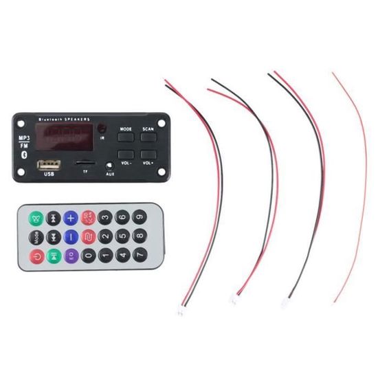 AUTORADIO 50W 12V MP3 Decoder Board 6V-12V Bluetooth 50 Car Audio USB ...