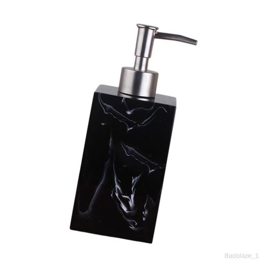 Distributeur de savon - Texture marbre - Noir - 500ml - Durable ...