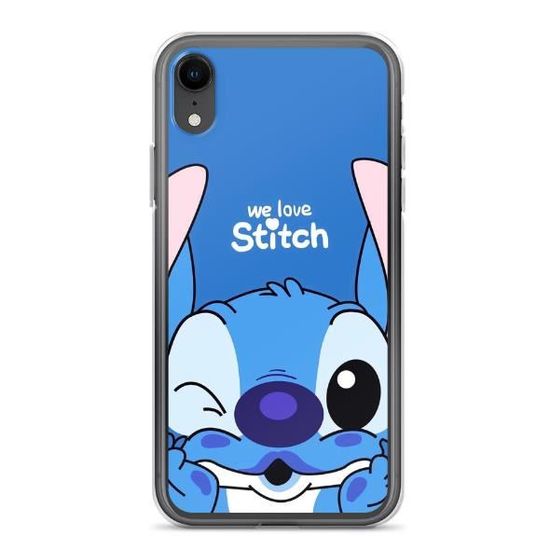 Coque iPhone XR - Stitch - Dessin animé - Disney - Accessoire téléphone ...