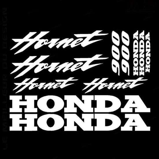 11 stickers HORNET – BLANC – sticker HONDA HORNET 900 CBF - HON437 ...