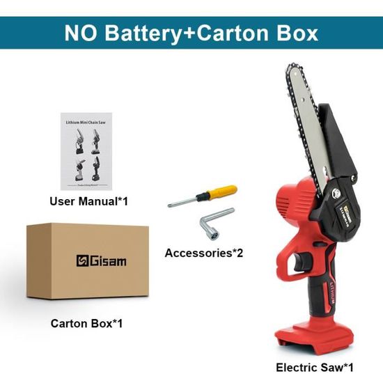 Scie à bois électrique portable - RUMOCOVO - 18V - 6 pouces - Rouge ...