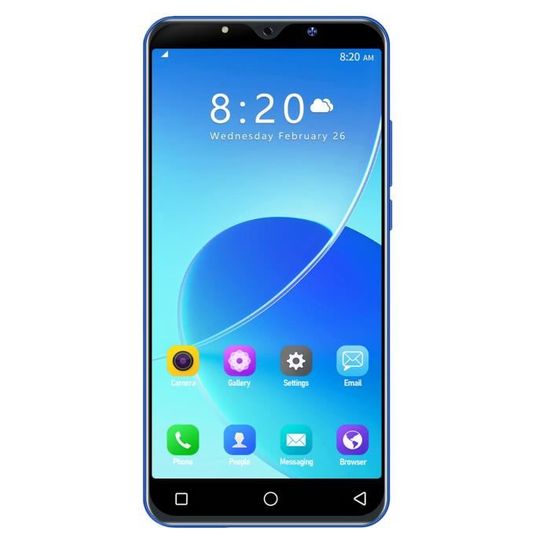 Q3 Pro TéLéPhone Intelligent 5,0 Pouces MTK6572 Dual-Core 512MB RAM+4GB ROM Double Carte Double ...