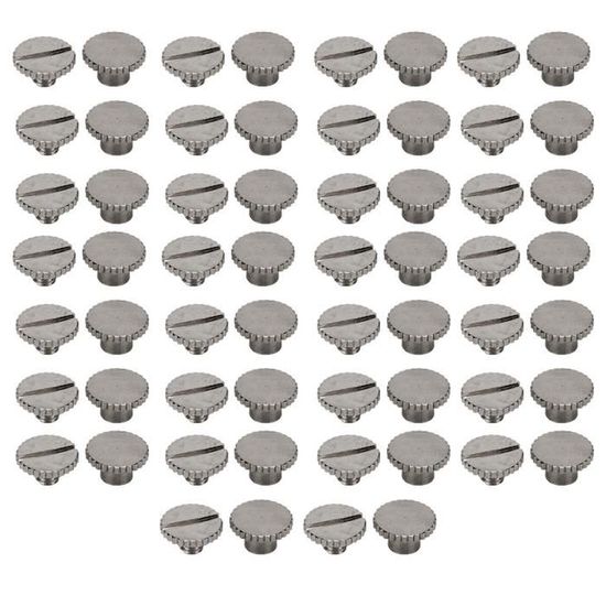 Tbest Rivets de livre 30 Set Book Rivets Knurling Plat Laiton Cuir ...