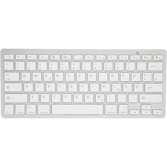Clavier Bluetooth Ultra-Fin, Qwertz German Layout, Clavier Silencieux ...