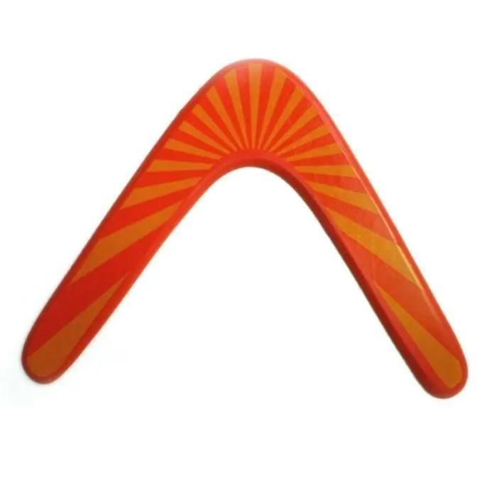 Boomerang en bois pour enfants orange 32,5 cm - Cdiscount Jeux - Jouets