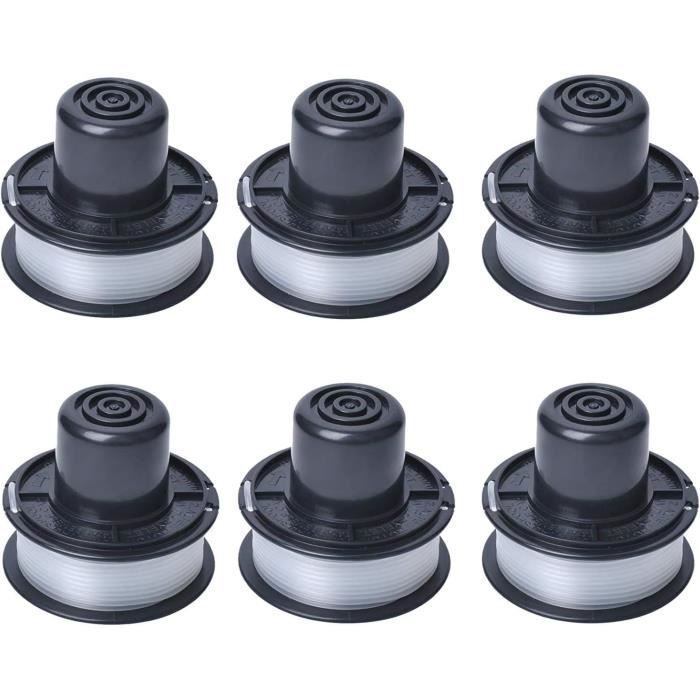 Lot de 6 bobines de Fil pour débroussailleuse,Compatible avec Les modèles Black + Decker GL250 ...