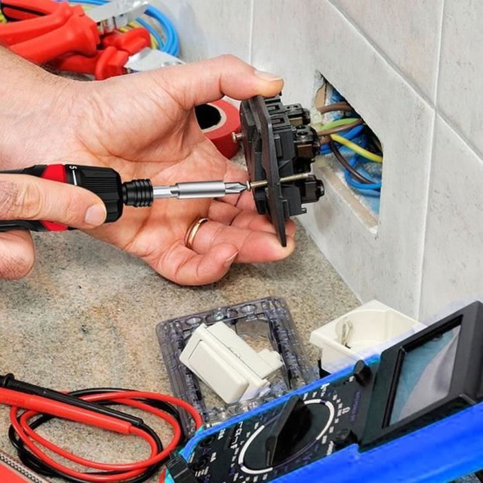 Visseuse électrique ASHATA - Kit de tournevis électrique - Sans fil ...