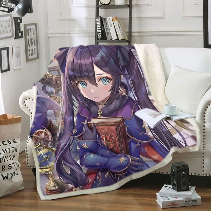 Couverture animée Genshin Impact Mona - LIWI - 100x150cm - Flanelle ...