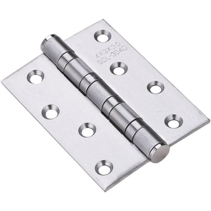 Charniere De Porte En Bois 4Pcs Charnières Plates De 4 Pouces D ...