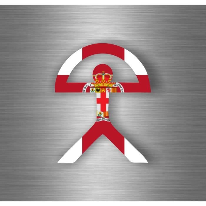 Autocollant sticker voiture almeria indalo A - Cdiscount Auto