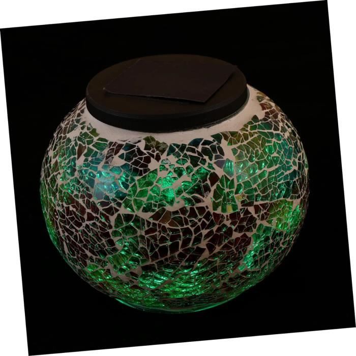 1 Pc Lampe De Jardin Mosaïque Lampes Solaires Décoratives Solaires En ...