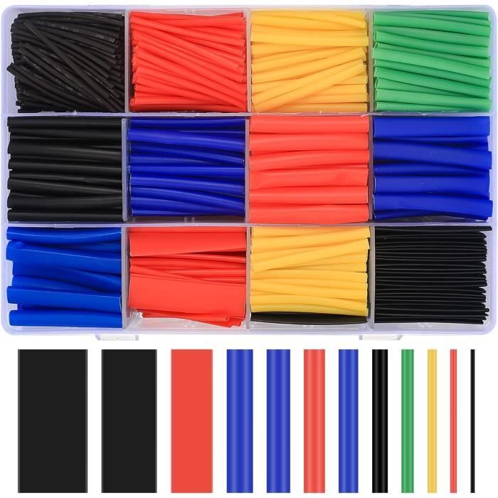 800 Pièces Gaine Thermorétractable, 2:1 Tube Thermorétractable À Double ...