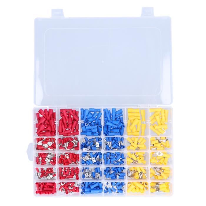Duokon Connecteurs de fil 480pcs Kit d'Assortiment de Bornes de Fils Connecteurs Électriques à ...