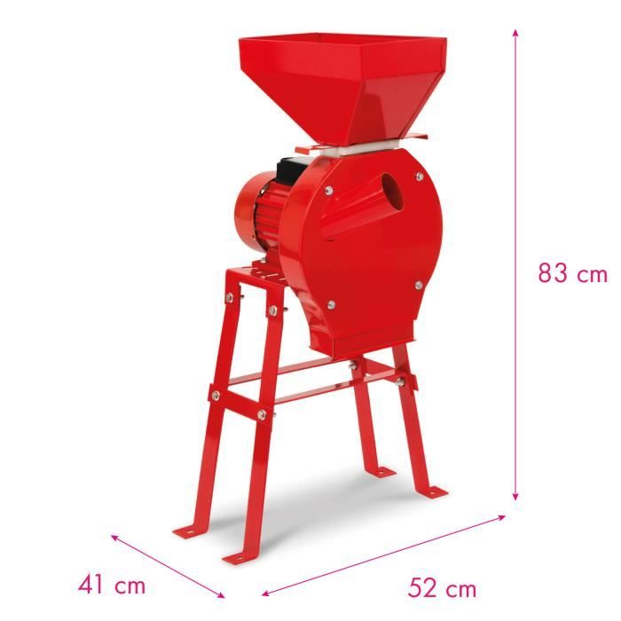 Moulin à grains - EBERTH - 1100 watts - 240 kg/h - Électrique - Socle ...