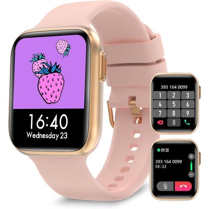 Montre Connectée Femme Appel Et Sms 2023 Passe Des Apple Haut-Parleur 1 ...