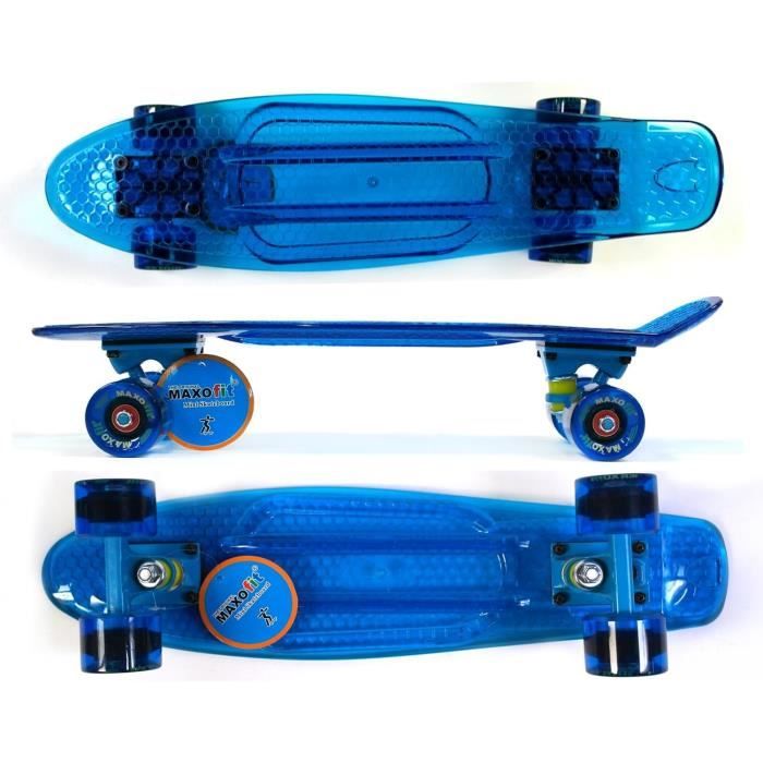 Maxofit Mini Skateboard Rétro Style Américain, En Plastique Et ...