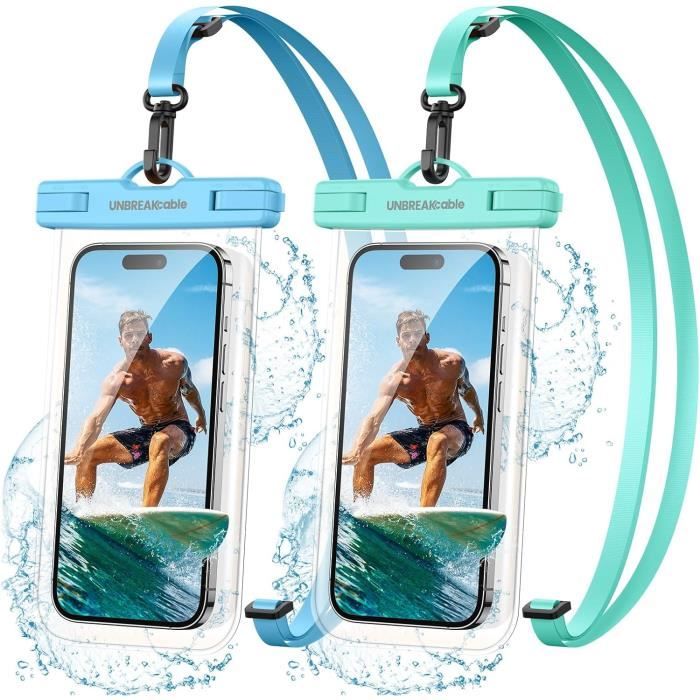 Pochette Étanche Smartphone [Lot De 2] Sac Étanche Ipx8 Pour Téléphone ...