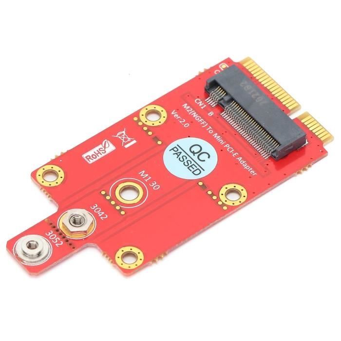 EJ.life Clé M.2 B vers Mini PCI-E Adaptateur M.2 Clé B vers Mini PCI‑E ...