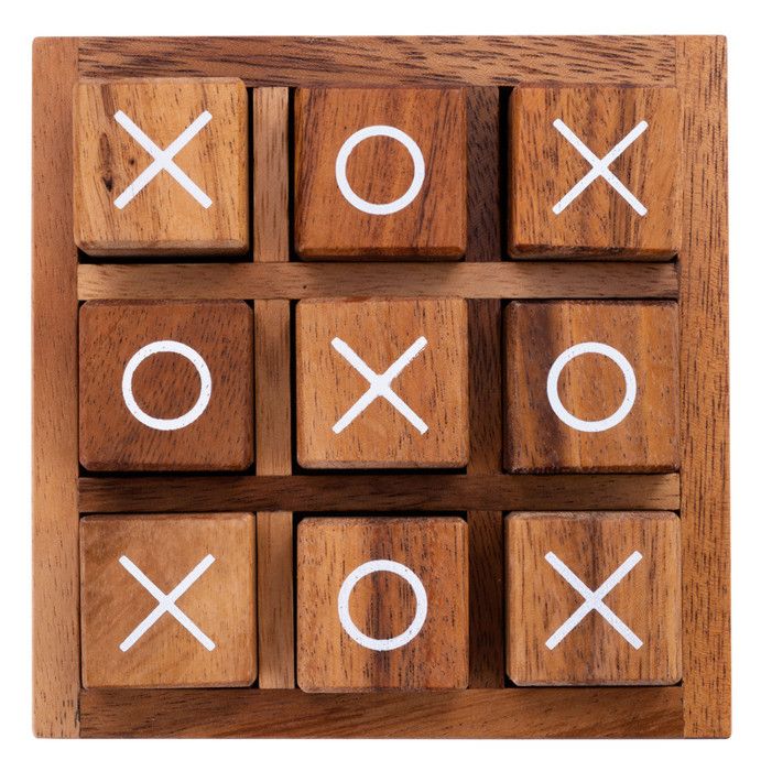 Jeu du Morpion en bois - Tic Tac Toe, XO game - Jeu de Logique et d ...