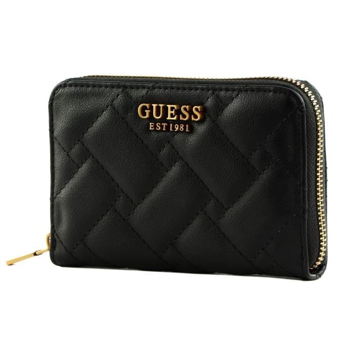GUESS Gracelynn SLG Medium Zip Around Wallet Black 237183 porte monnaie porte monnaie