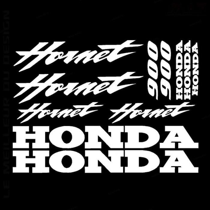 11 stickers HORNET – BLANC – sticker HONDA HORNET 900 CBF - HON437 ...