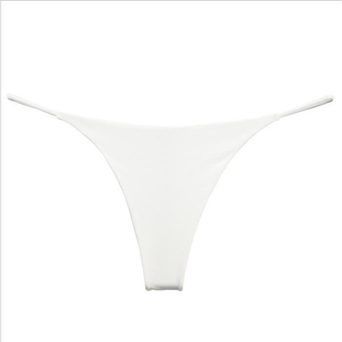 String doux et Sexy pour culotte fine taille basse Double sangle ...