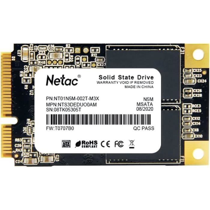 Netac SSD mSATA SATAIII N5M 2TB - Cdiscount Informatique