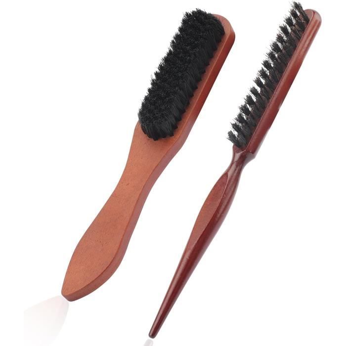 Lot De 2 Brosses En Poils De Sanglier Sleek Bun Brosse Teasing Hair ...